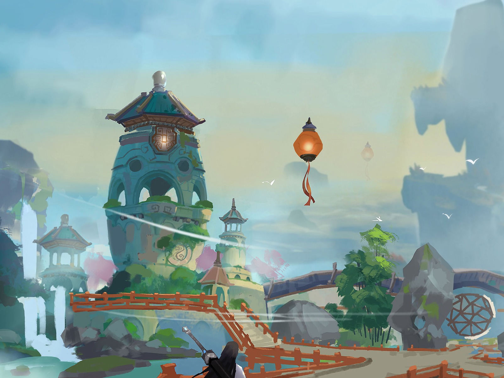 世界观主城规划原画_zoddo-站酷ZCOOL