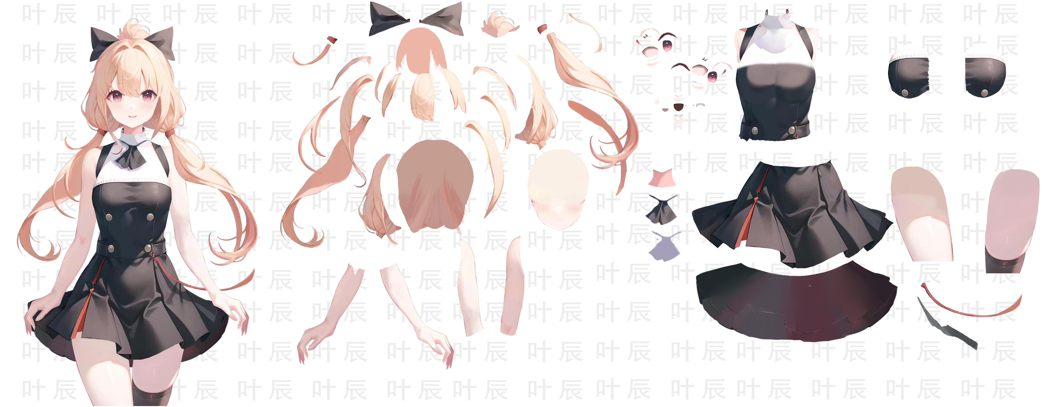 接Live2d拆分，带价来。_叶辰丨-站酷ZCOOL