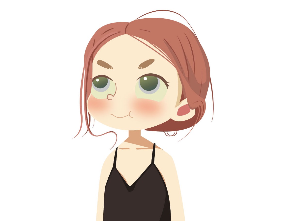 用AI钢笔画的一个形象_Lsy劝人方-站酷ZCOOL