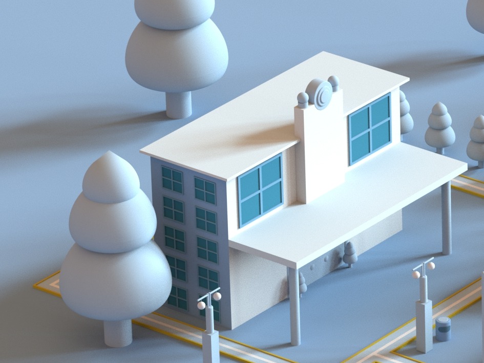 C4D场景_似为名节-站酷ZCOOL