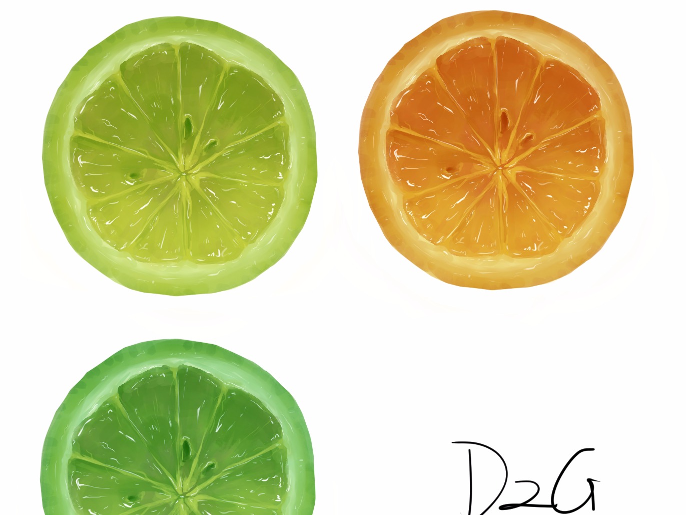 三种不一样的柠檬_插画师DZ光-站酷ZCOOL