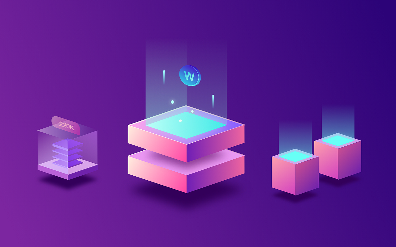 2.5D发光插画_花溪HUAXI-站酷ZCOOL