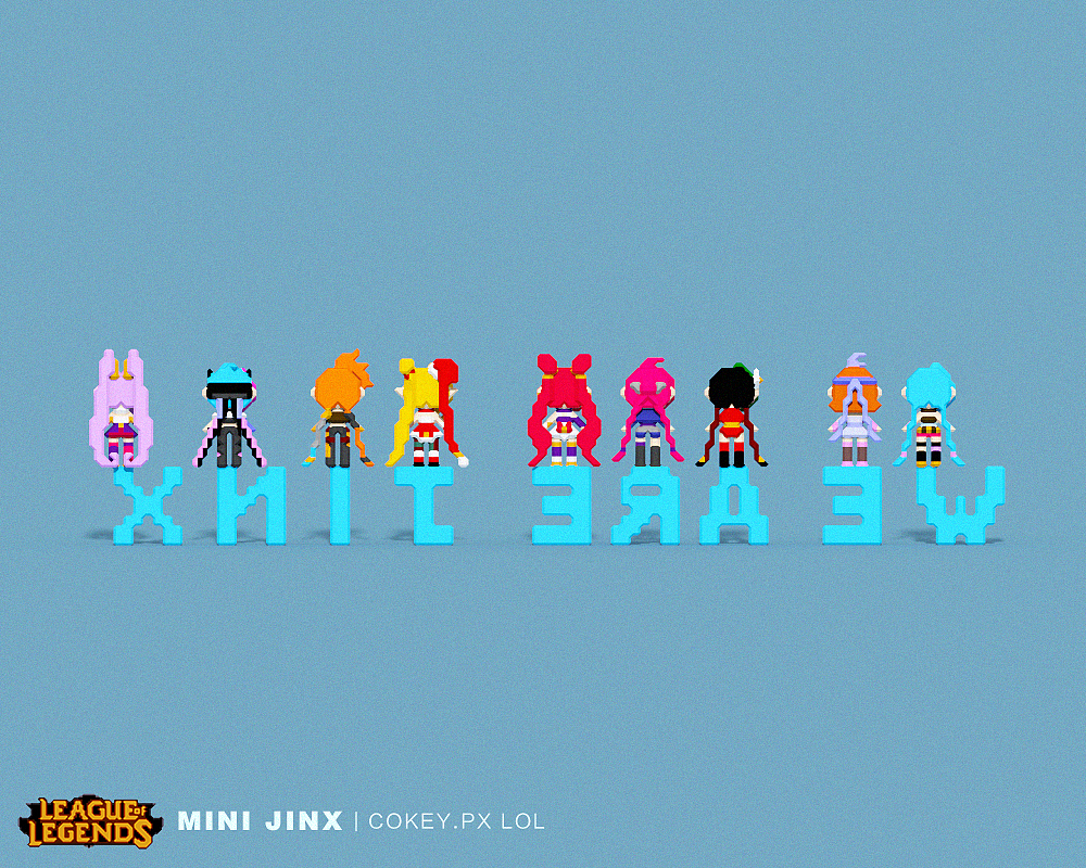 LOL mini JINX_Cokey_可乐-站酷ZCOOL