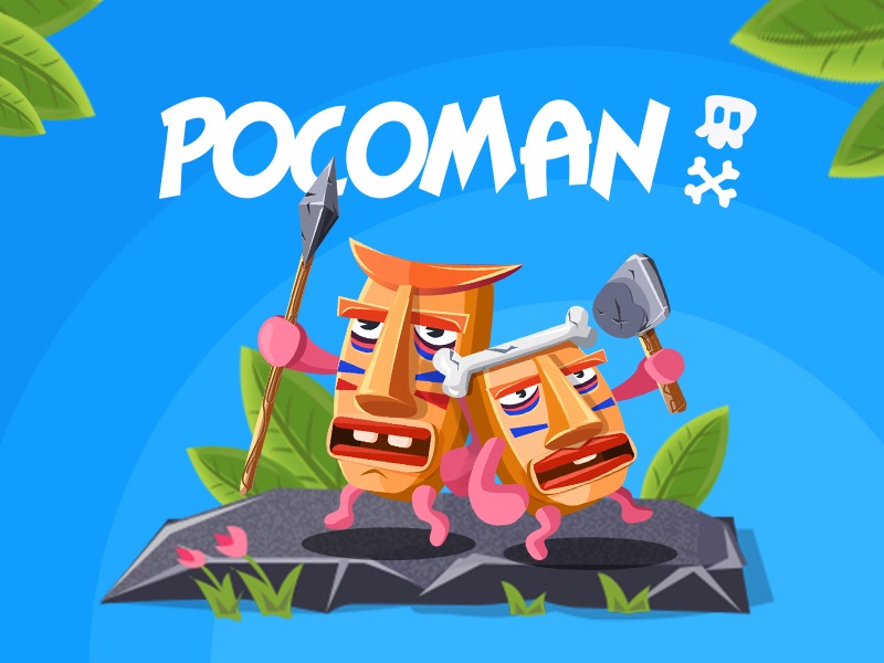 Pocoman野蛮人【搜狗输入法皮肤设计内邀赛作品】_here180-站酷ZCOOL