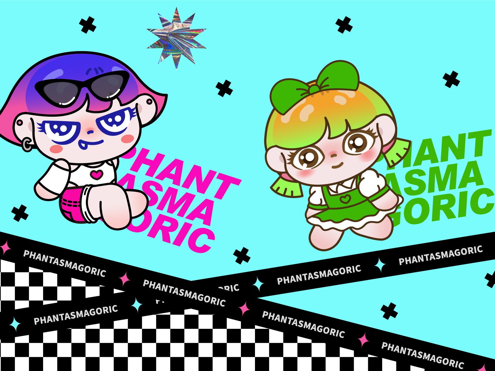 原创IP - 双重性格【兜兜泡泡】的HAPPY PARTY_片刻文创-站酷ZCOOL