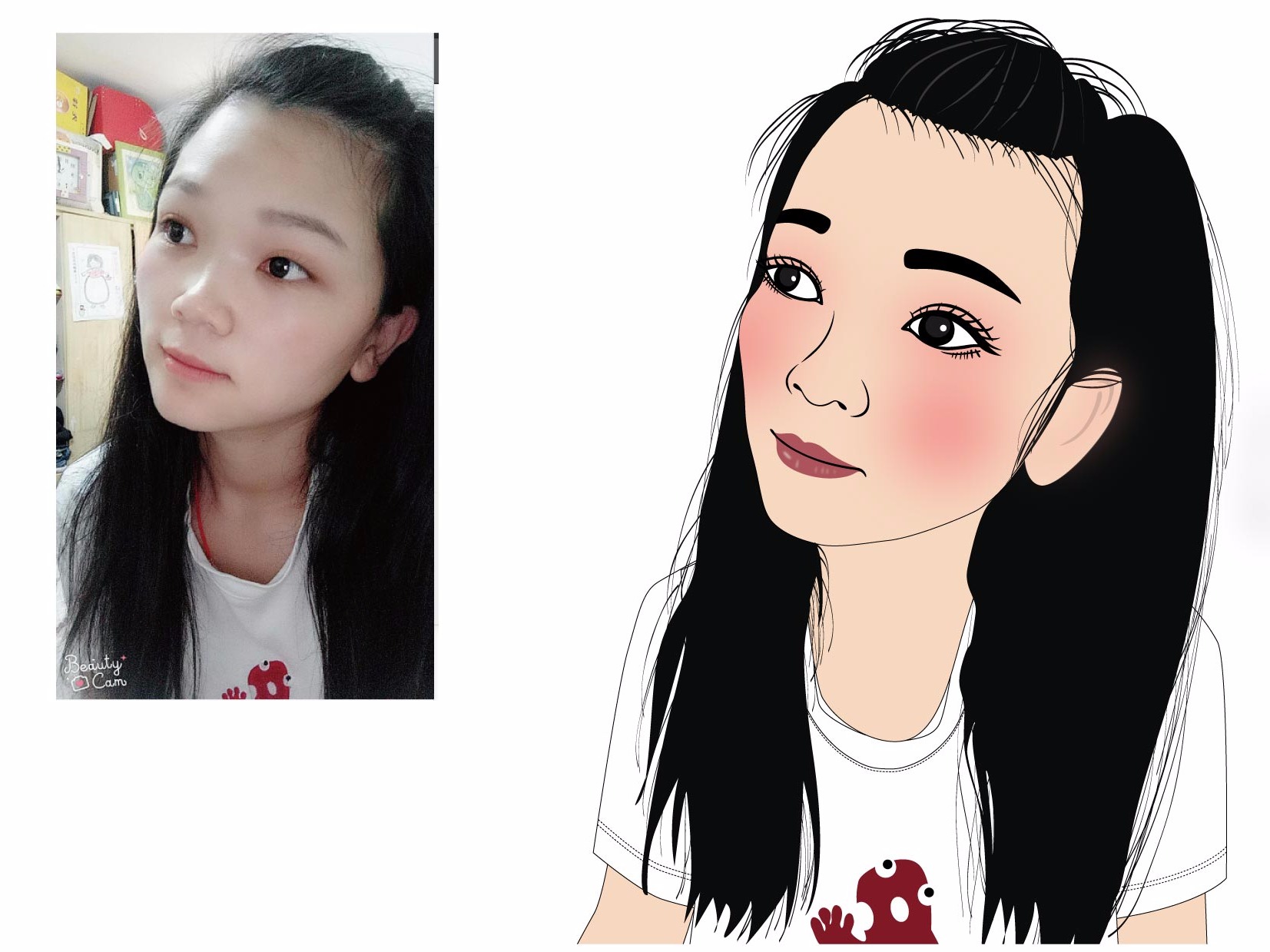 涂鸦一美人儿_幸运的eva-站酷ZCOOL