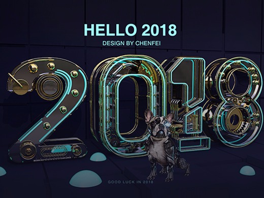 HELLO,2018_兔小兔FEI-站酷ZCOOL