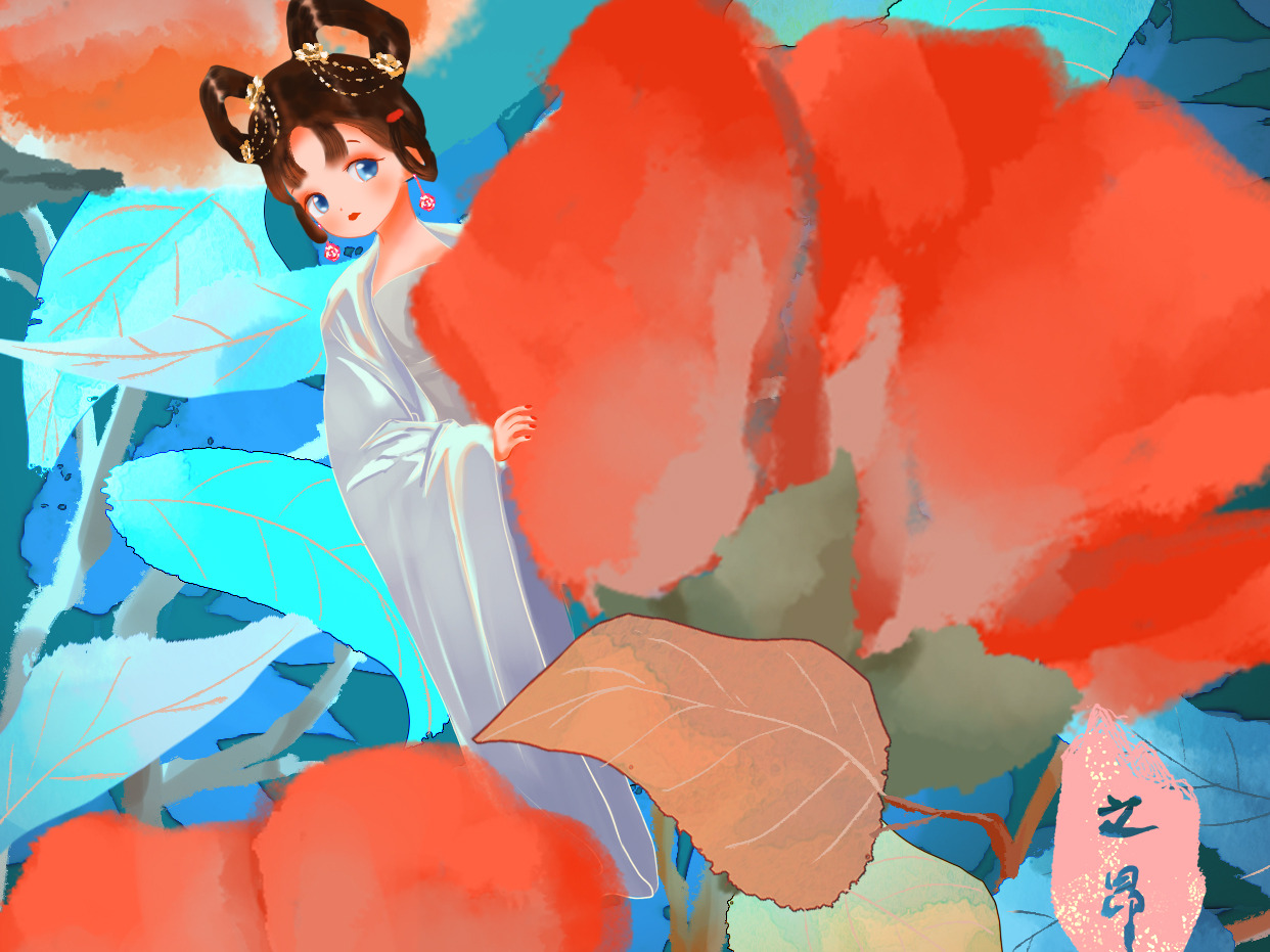 原创古风插画之【邂逅】_zhiang之昂-站酷ZCOOL