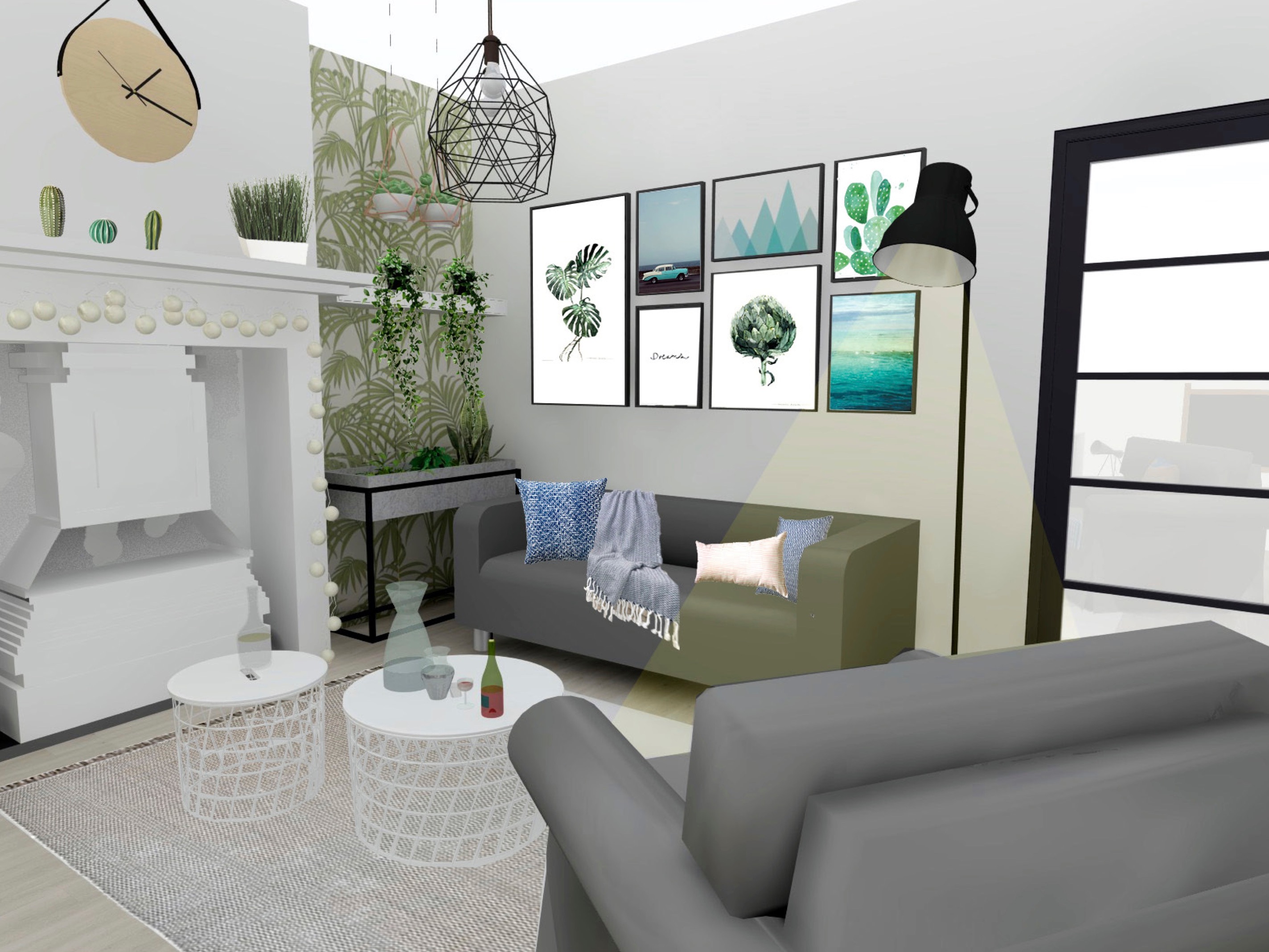 原创空间｜IKEA展示客厅设计_GINA阿奇-站酷ZCOOL