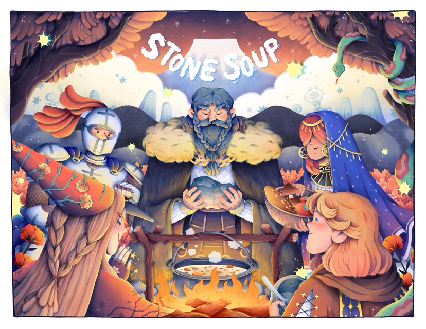 Stone Soup！🥣_阿灰在积灰-站酷ZCOOL