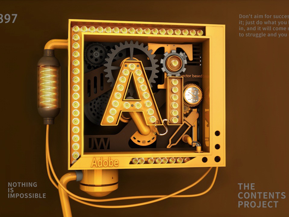 C4D练习_pencil12-站酷ZCOOL