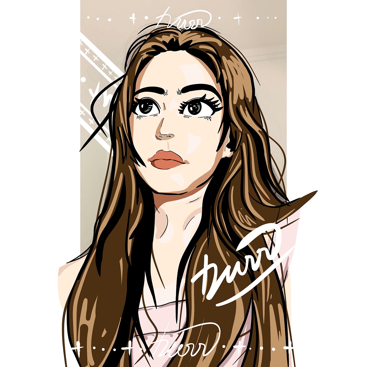 日系插画头像_Rain_雨涵-站酷ZCOOL