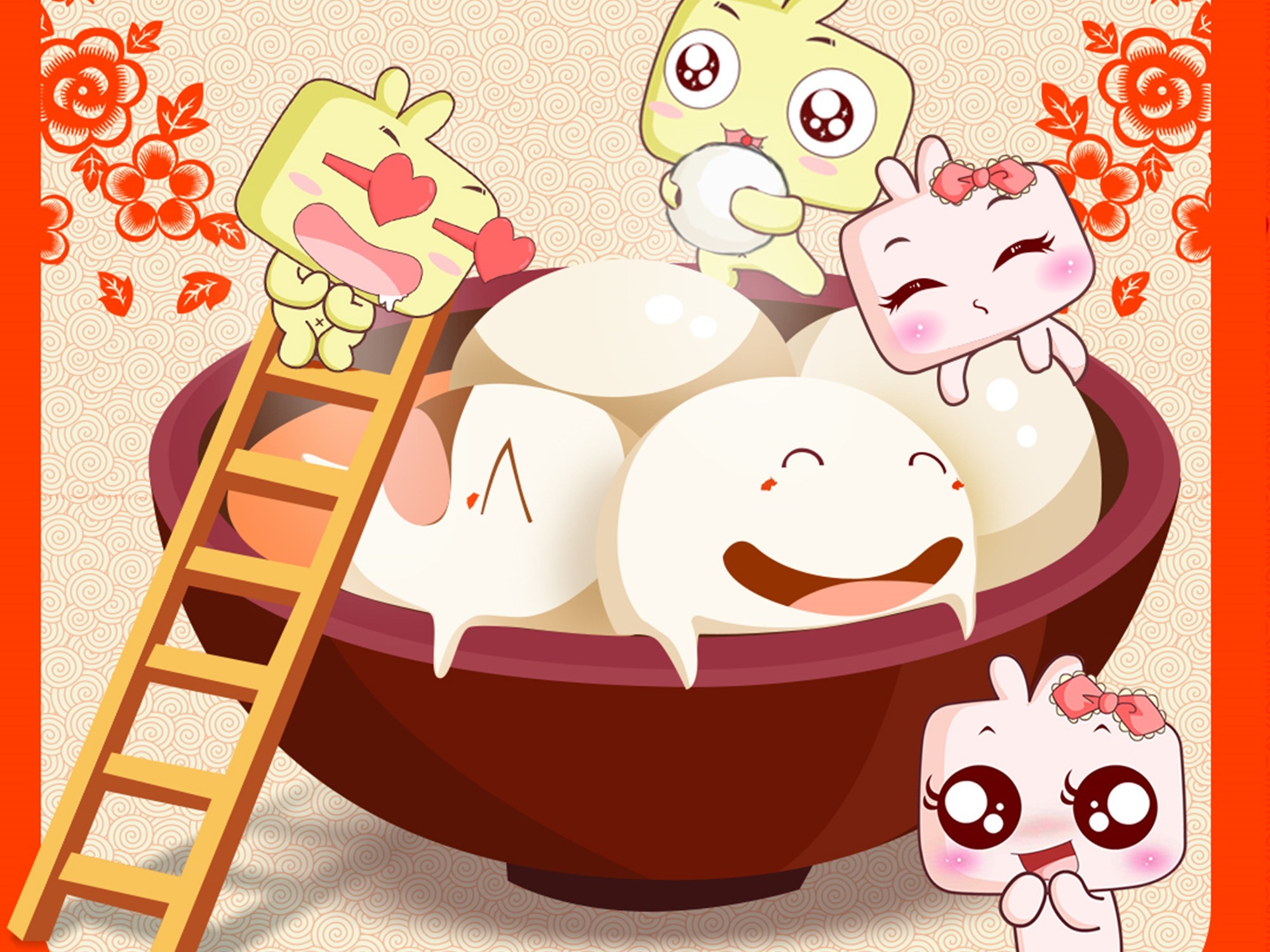 JONJON囧囧元宵贺卡_金豹动画-站酷ZCOOL