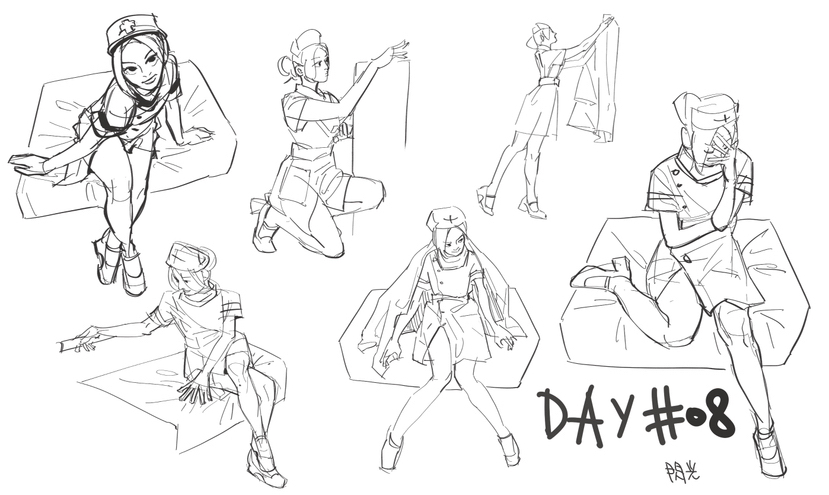 #速写60天挑战赛# 号太烂发不进tag的day08@速写班长_閃光事件-站酷ZCOOL