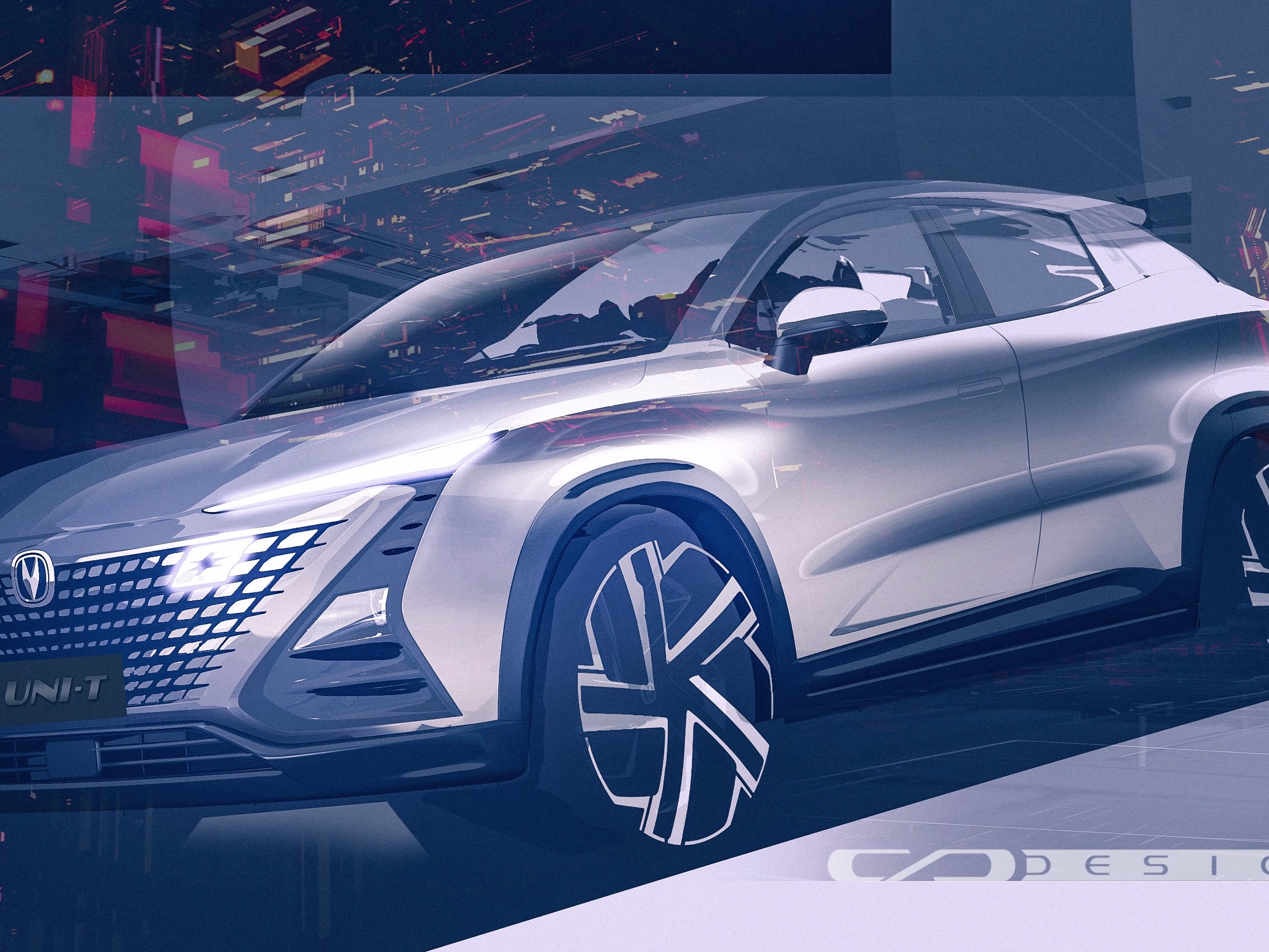 长安汽车UNI新车海报_在路上ontheway-站酷ZCOOL