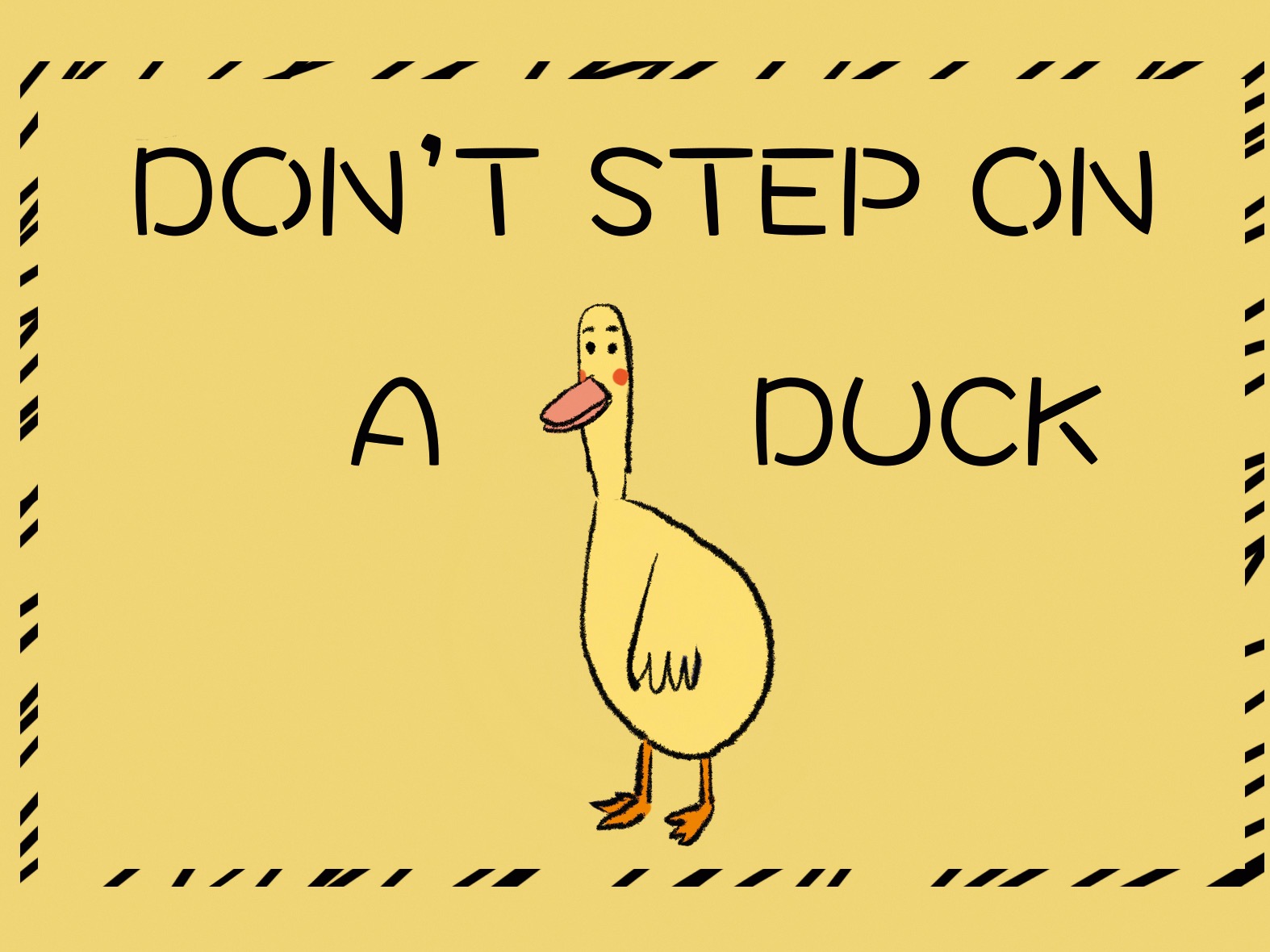 《Don’t step on a duck》_江湖小人物-站酷ZCOOL