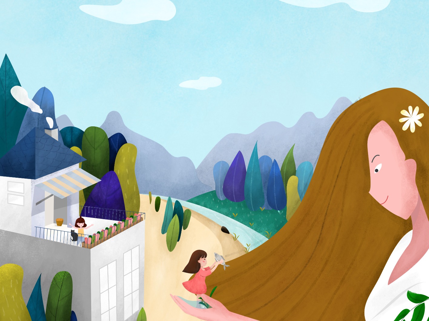 夏天的风_梨仔_Rosie-站酷ZCOOL