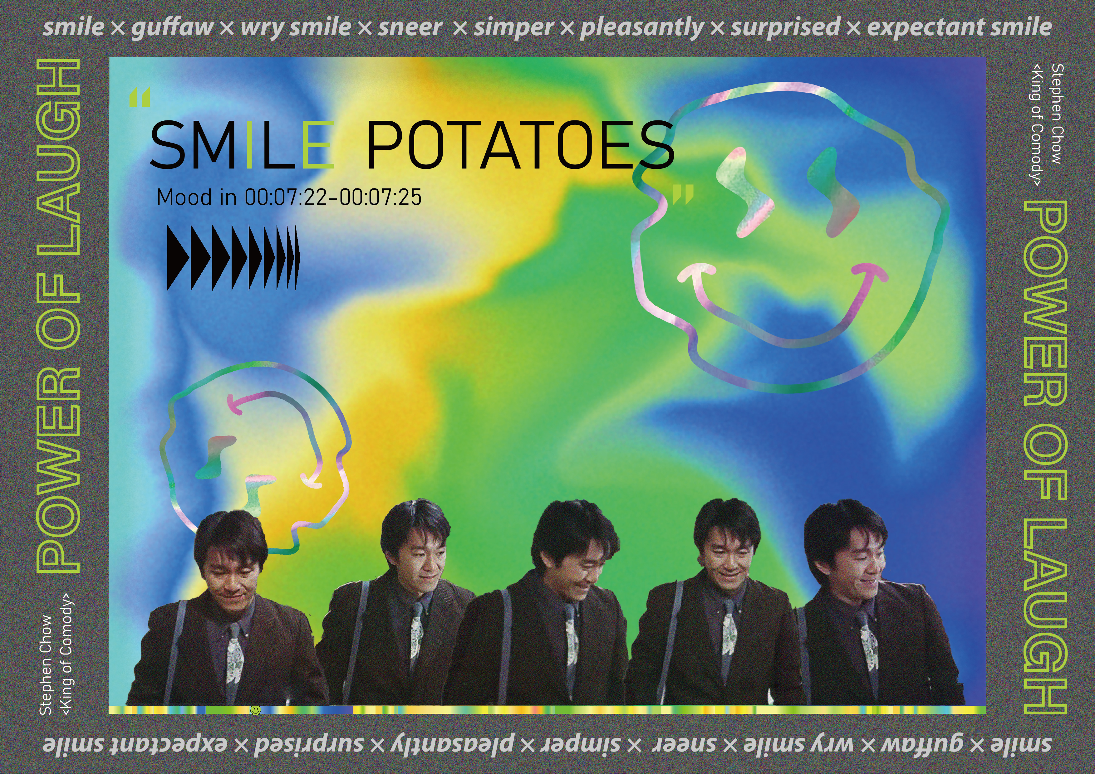 "Smile Potatoes" |power of laugh| 周星驰-喜_AQIN_DESIGN-站酷ZCOOL