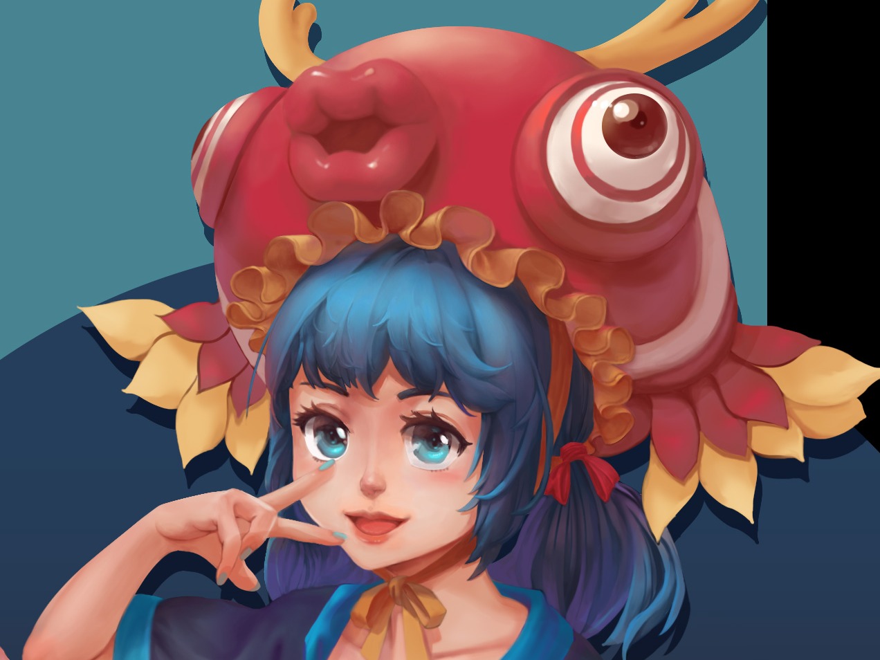 金鱼姬_萧画家-站酷ZCOOL