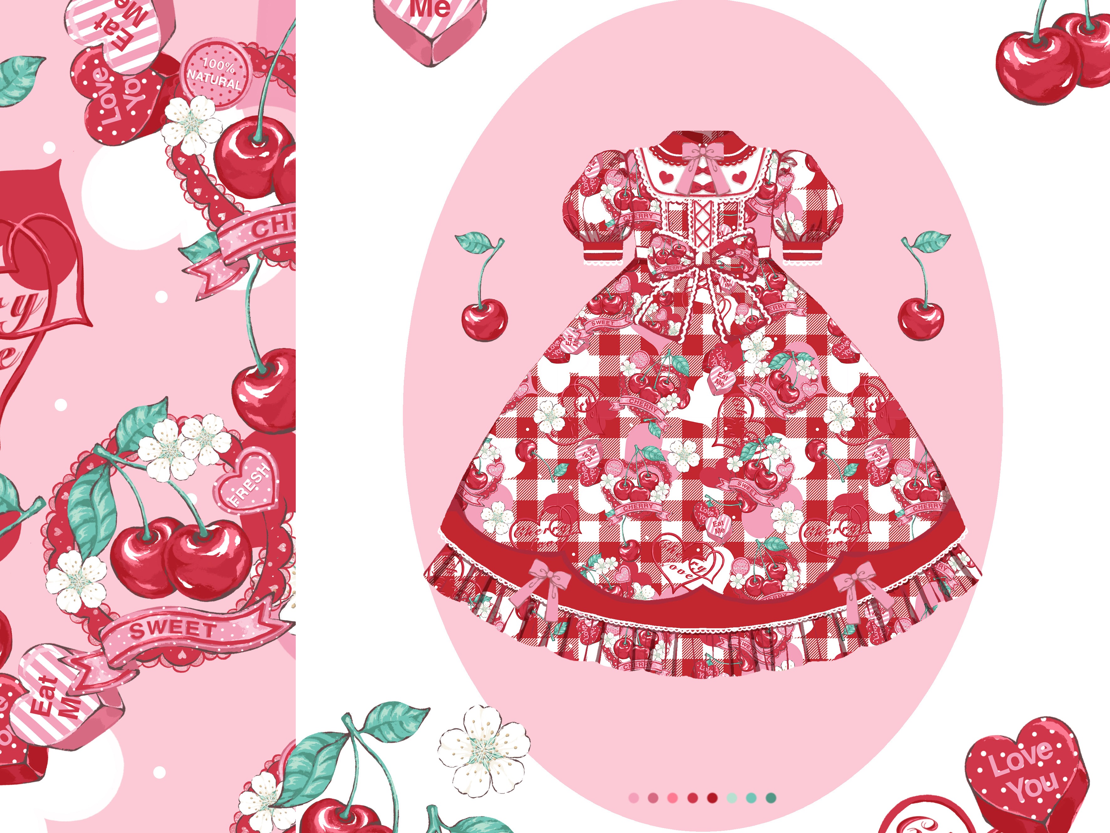 Lolita服装设计作品合集_Dew_sj-站酷ZCOOL