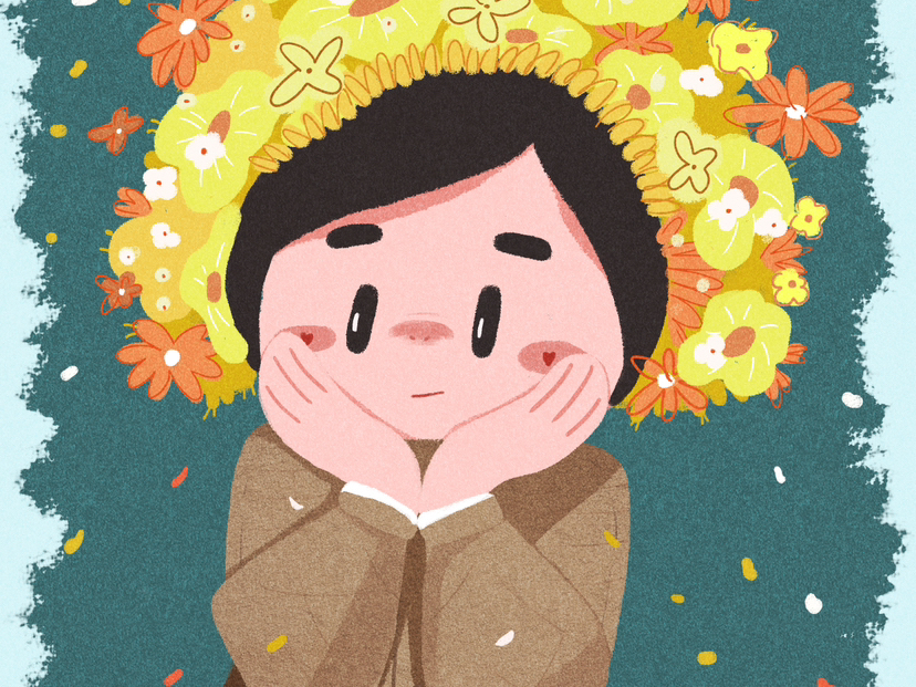 戴花帽子的女孩_Gemma_Zhang-站酷ZCOOL