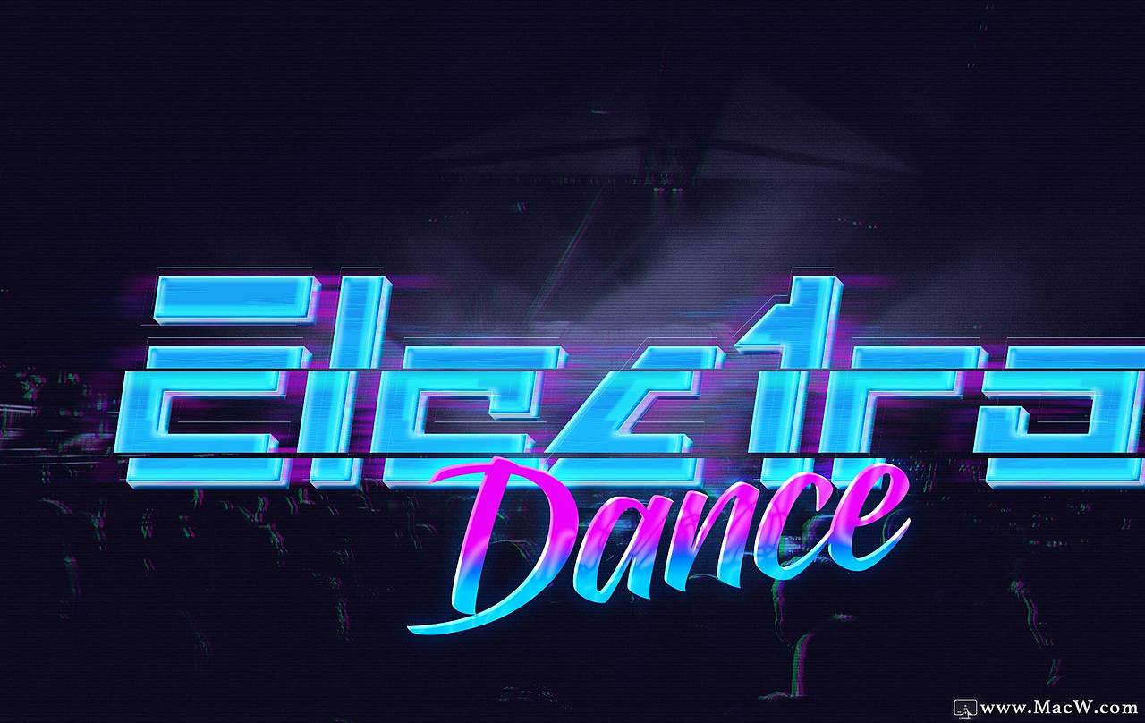 赛博朋克2077效果ps字体样式_Mac小素材-站酷ZCOOL