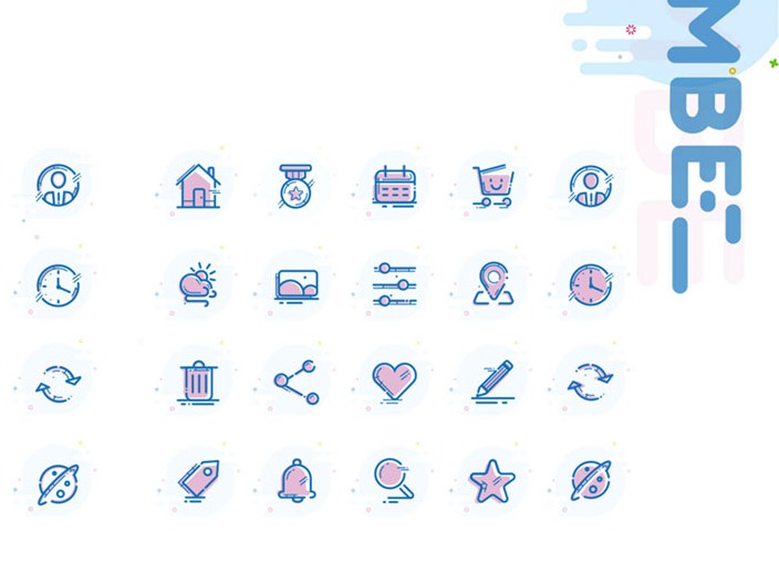 平面UI-MBE风格图标_阿银rsx-站酷ZCOOL