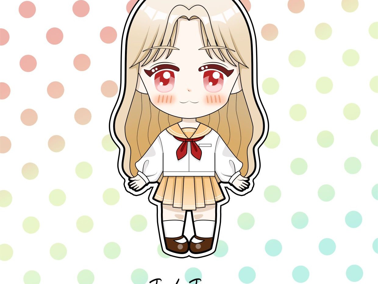 给一个友友oc画的Q版立绘_Jade_Jiang酱仔-站酷ZCOOL