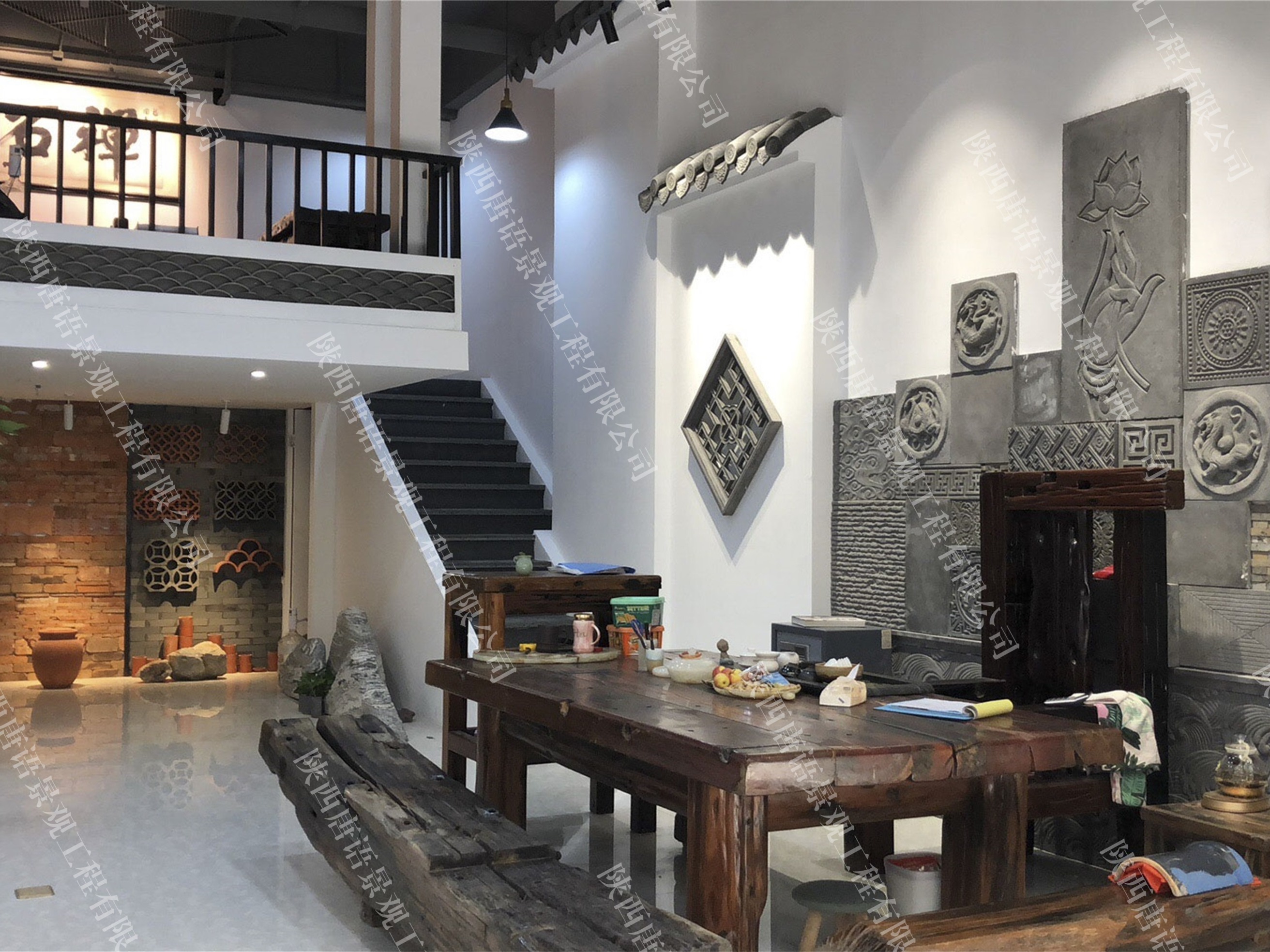 新中式唐语砖雕别墅装修设计效果_tyzd-站酷ZCOOL