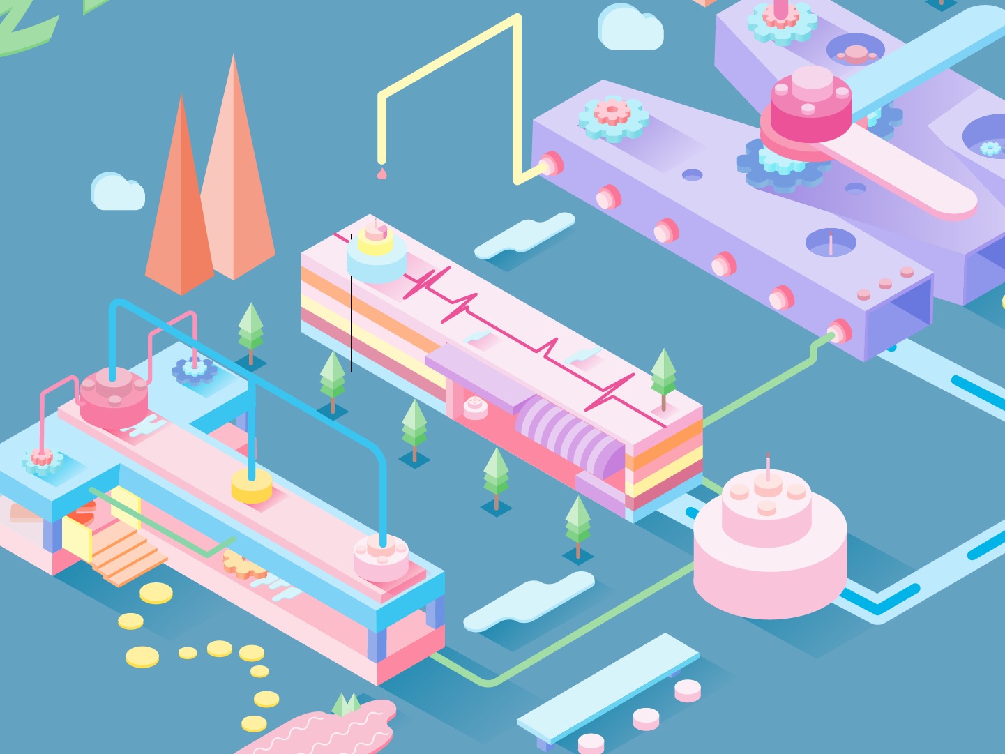 2.5D 插画_哦哟哟呀-站酷ZCOOL