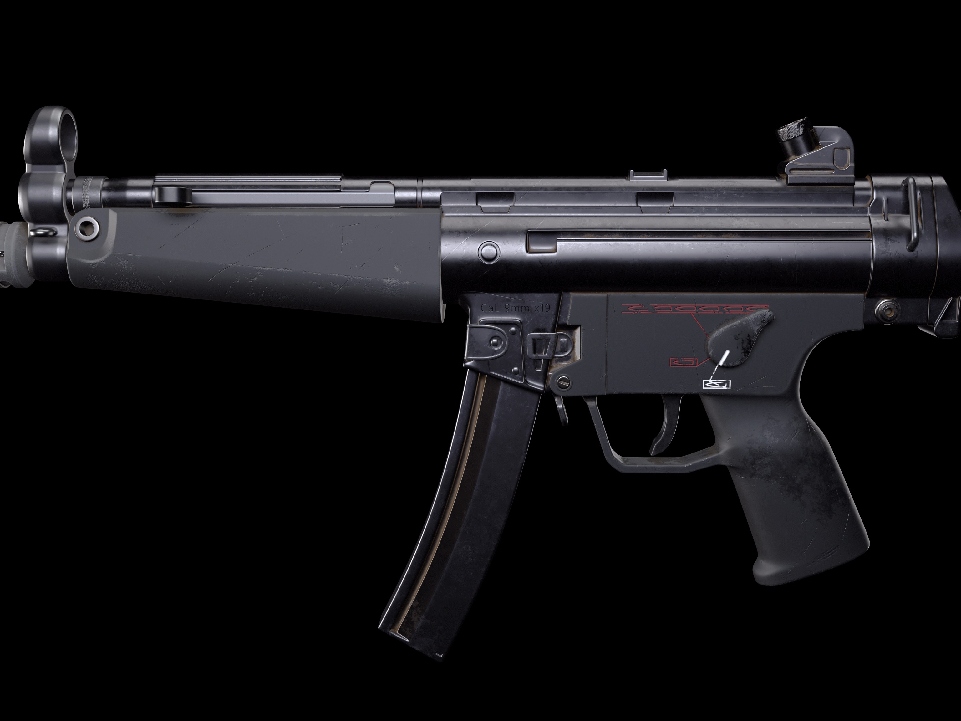 MP5枪械模型_MagicH-站酷ZCOOL