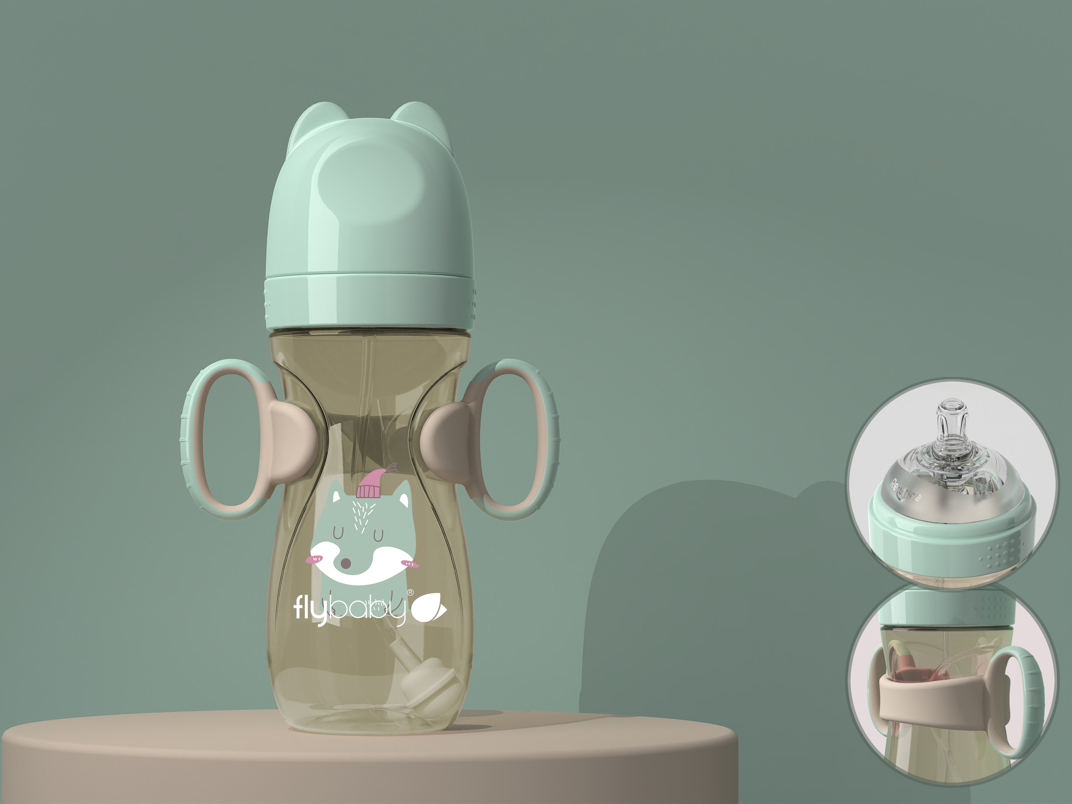 小狐狸仿生ppsu奶瓶_Marco尚-站酷ZCOOL