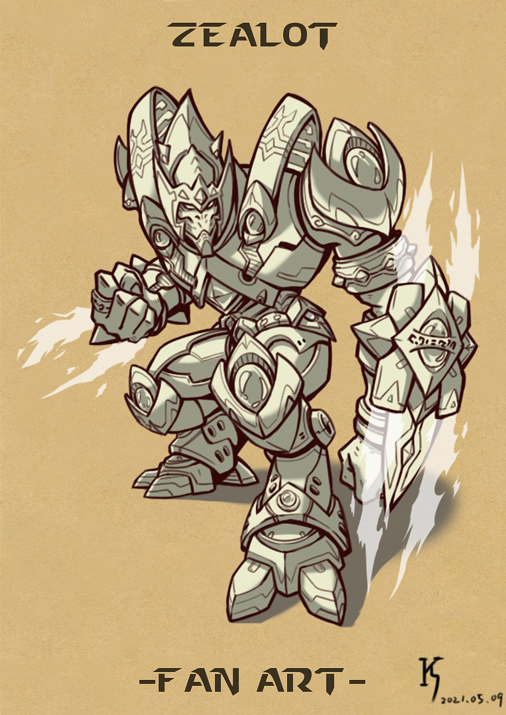 【星际争霸2-Fan Art】猩红狂热者_VAYAN-站酷ZCOOL