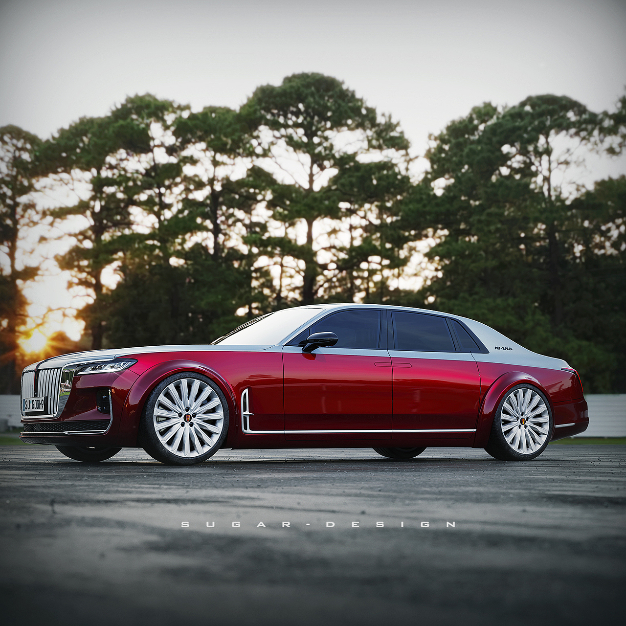 旗舰新定义！红旗H9 Charisma 官邸行政版新车驾到！_sugarchow-站酷ZCOOL