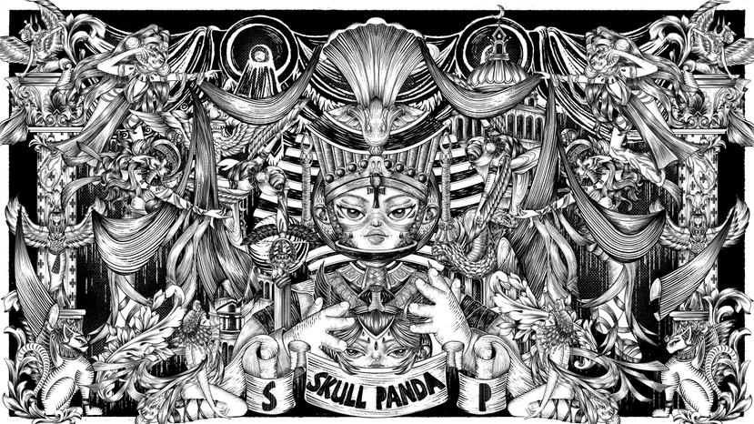 泡泡玛特-skullpanda_Zhaooo0-站酷ZCOOL