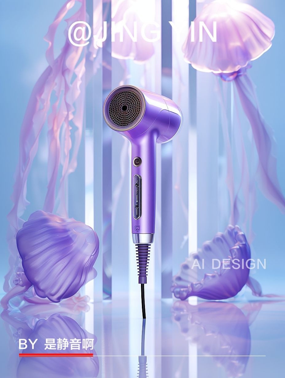 midjourey V6｜电吹风创意空间摄影 附咒语_是静音啊-站酷ZCOOL
