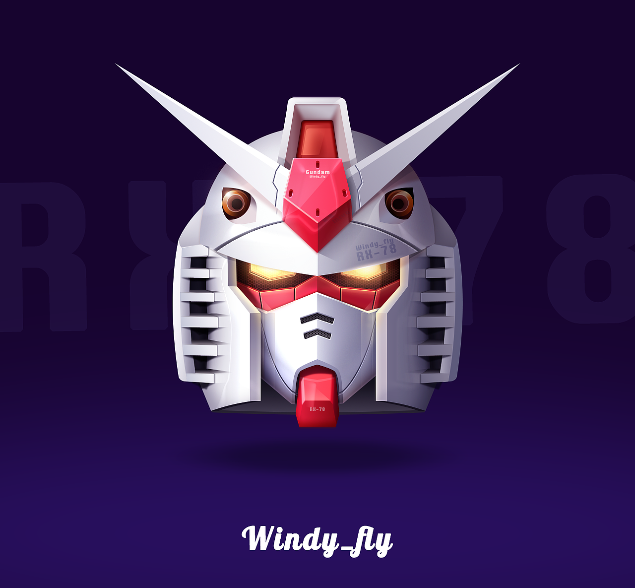 高达头像一枚_Windy_fly-站酷ZCOOL