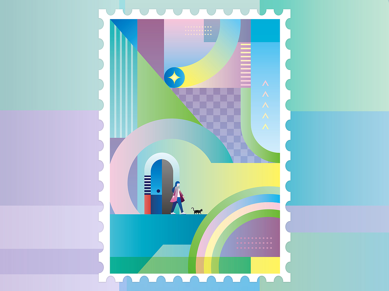 任意门-系列插画_saber_wang-站酷ZCOOL