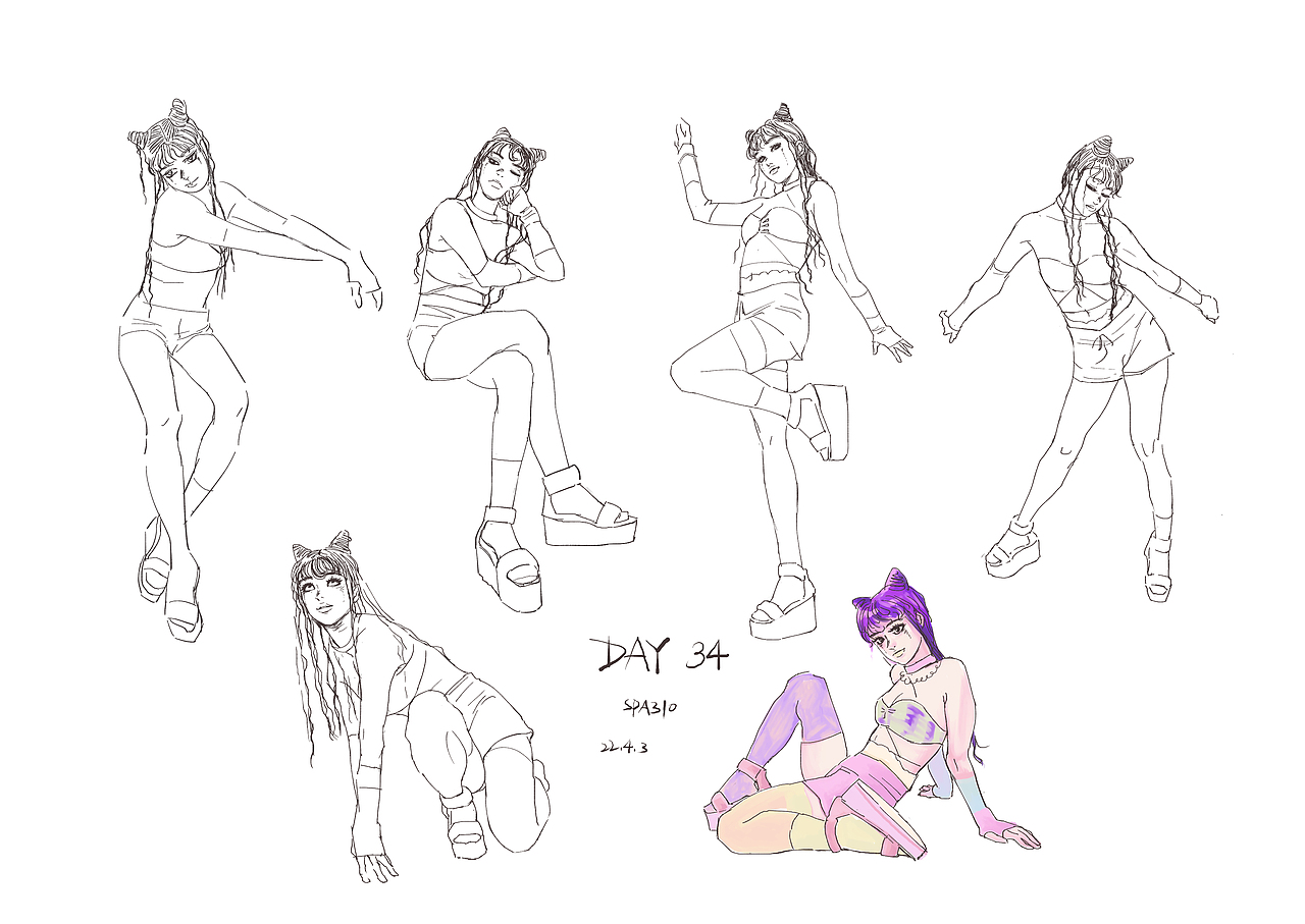 #速写60天挑战赛# @速写班长 day34_spa_310-站酷ZCOOL