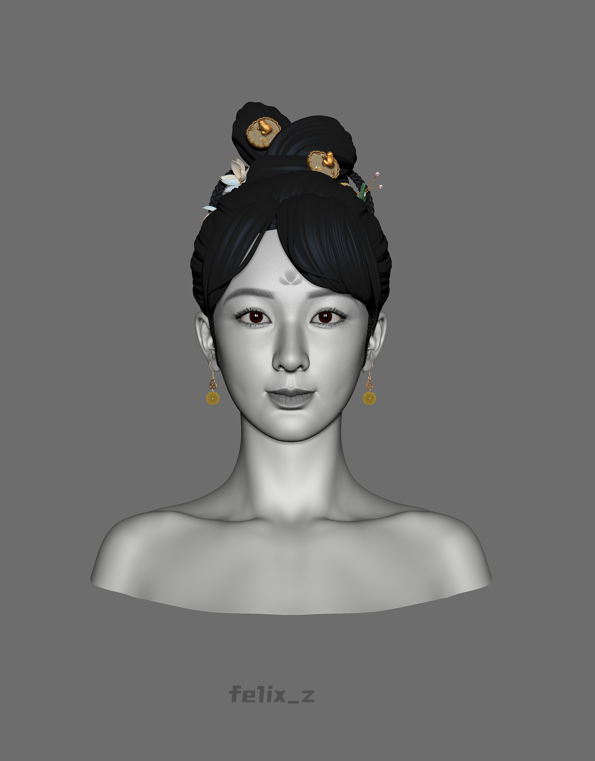 杨紫头雕_fe1ix_z-站酷ZCOOL