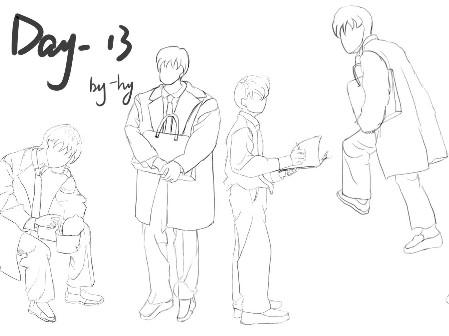 #速写60天挑战赛#Day13@速写班长_咸鱼干设计-站酷ZCOOL