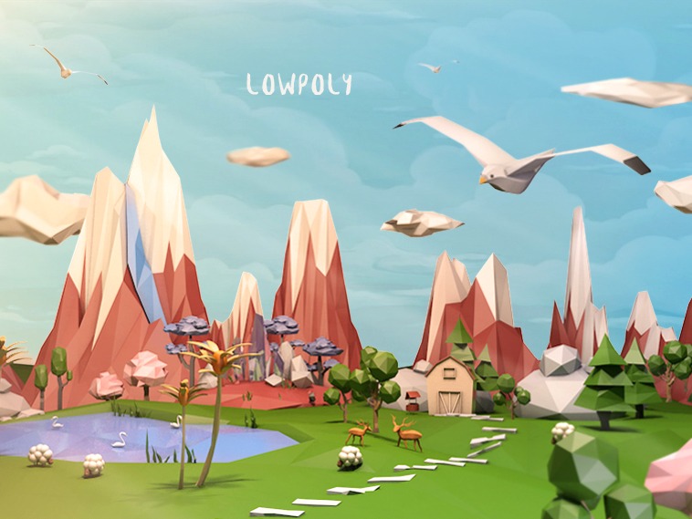 lowpoly_创意设计作品图片素材-站酷ZCOOL
