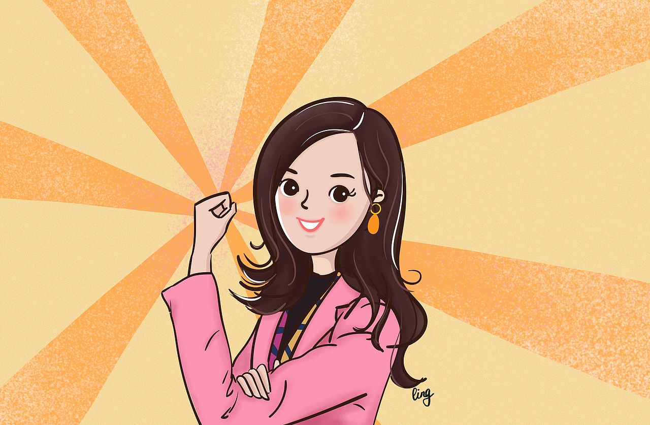 #百位女性故事绘#2/100 全能妈妈sally_起舞翎Ling-站酷ZCOOL