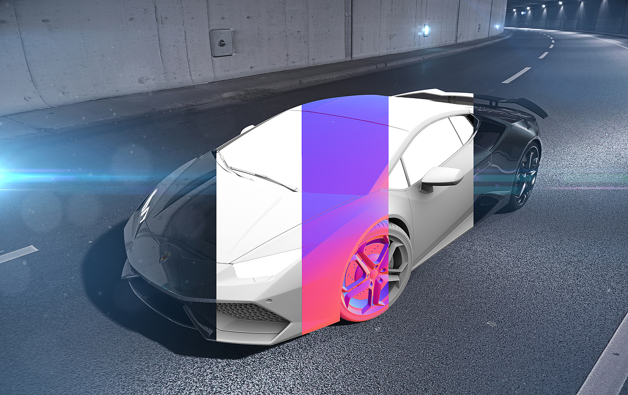 兰博基尼P-610 Vred渲染器初体验_yxy0505-站酷ZCOOL