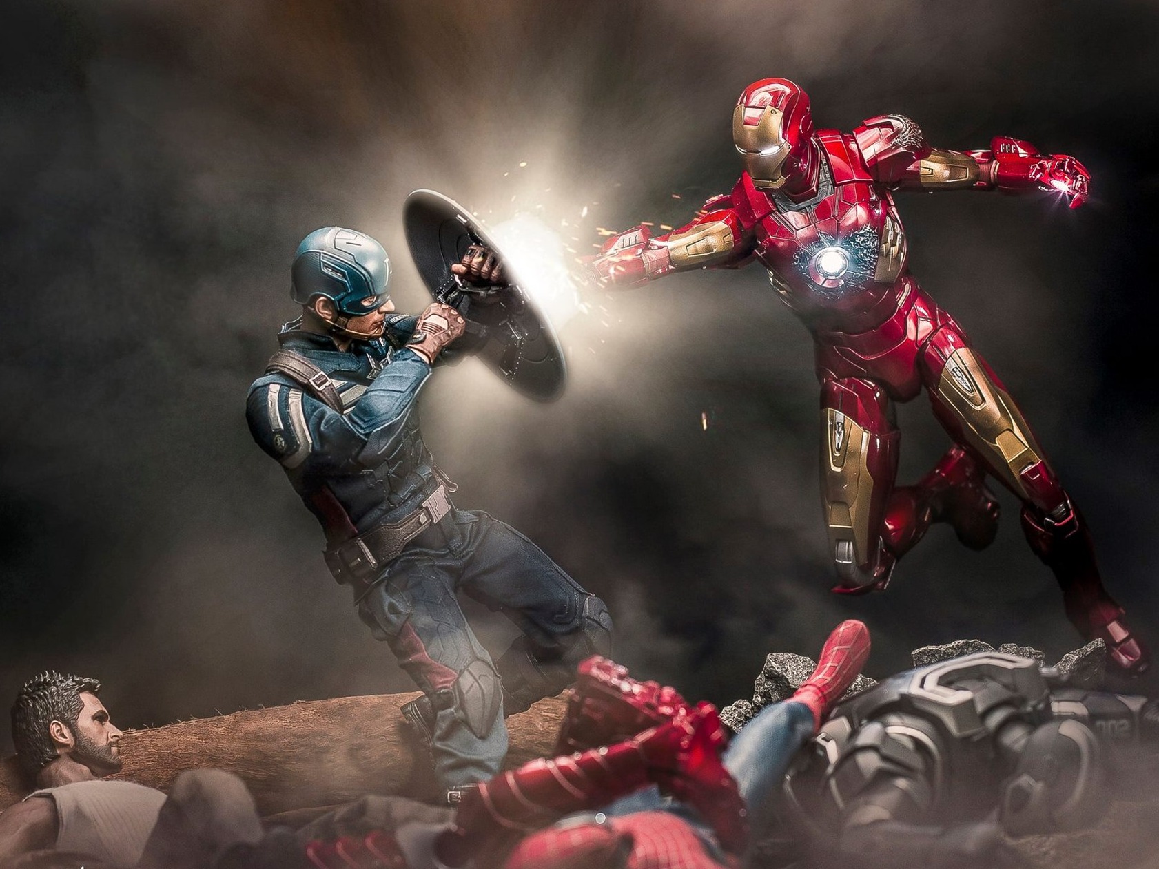 Hot Toys- 钢铁人 & 美国队长 _HansPlay-站酷ZCOOL