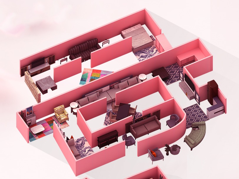 2.5D 半C4D海报_翠花也疯狂-站酷ZCOOL