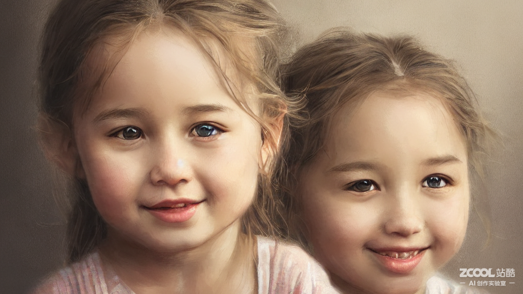 快乐小女孩肖像_ttfs-站酷ZCOOL