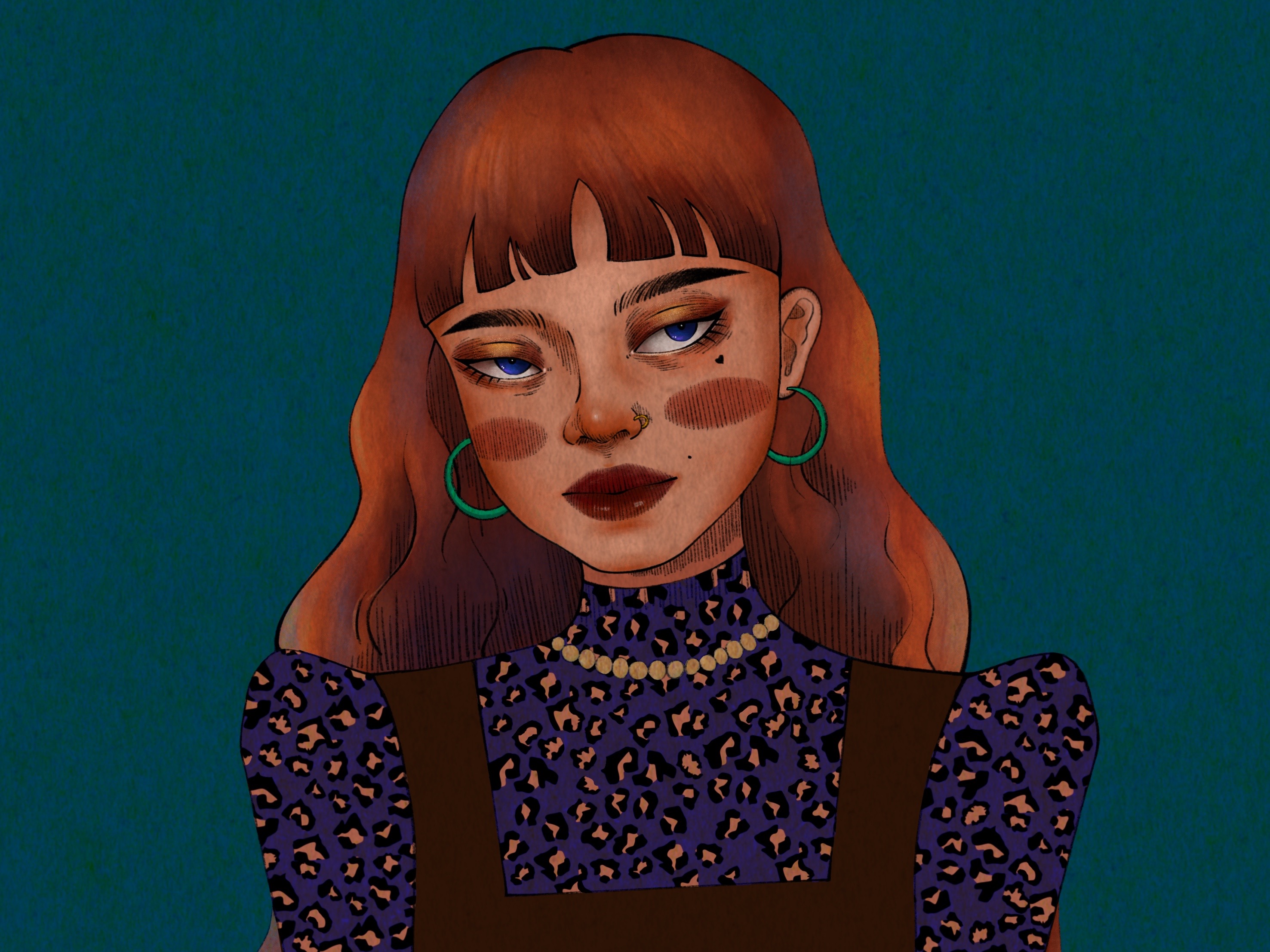 豹纹女孩_桃桃peach-站酷ZCOOL