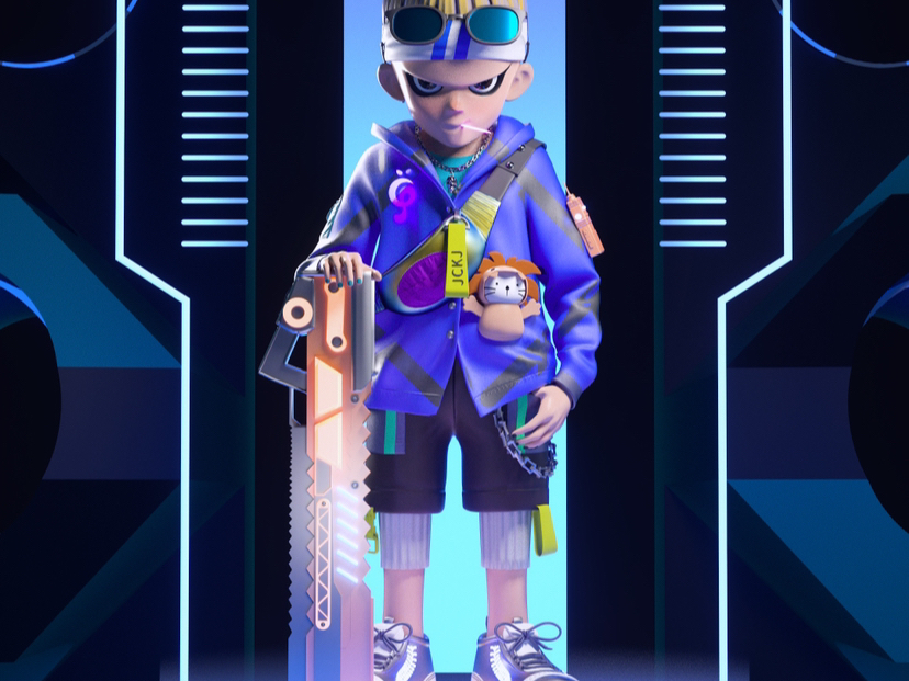 NFT数字藏品原创IP潮玩建模渲染_小星野-站酷ZCOOL