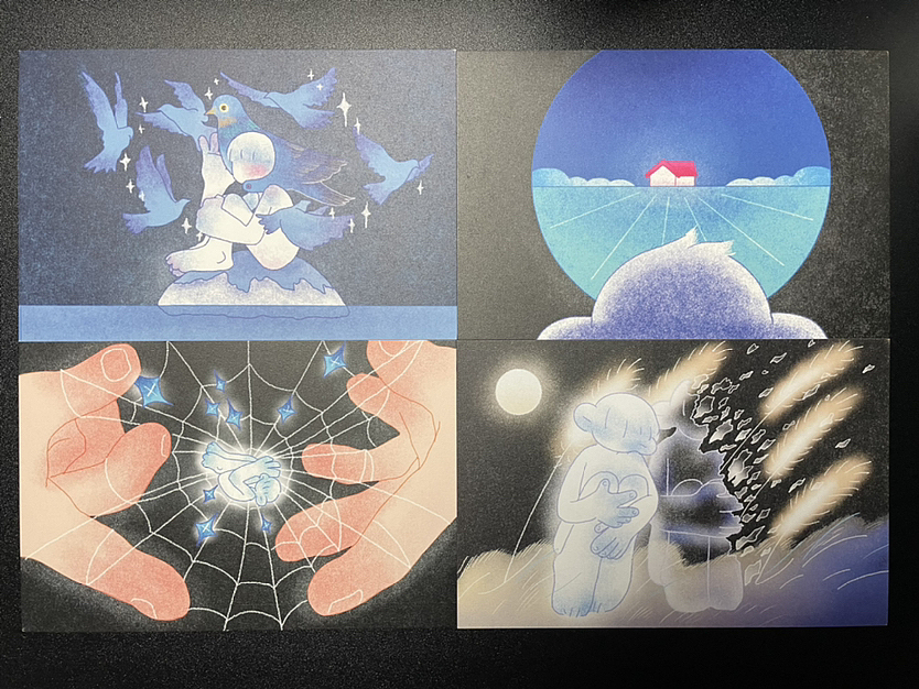 原创插画明信片展示_DDDD卷-站酷ZCOOL